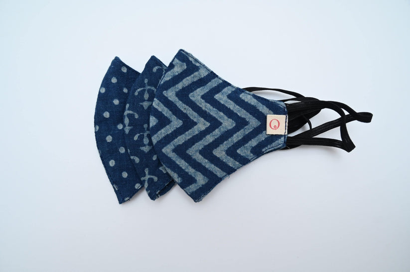 INDIGO MASK FOR CHILDREN- Pack of 3 Masks – moralfibre-dev